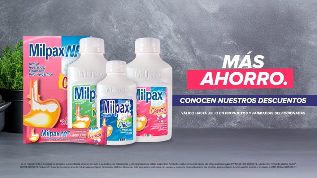 Milpax – Producto para el alivio del reflujo y la acidez