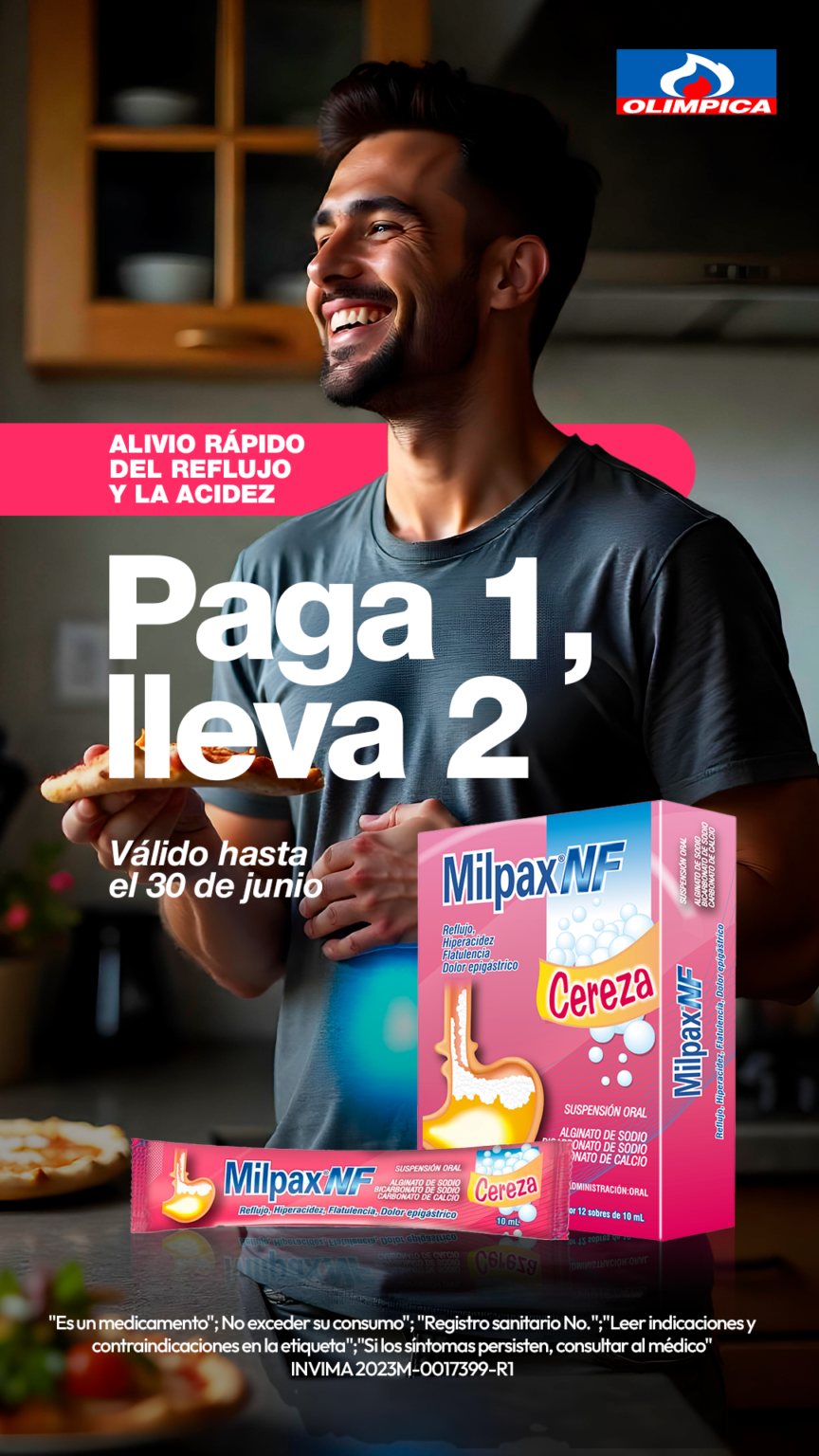 Milpax – Producto para el alivio del reflujo y la acidez