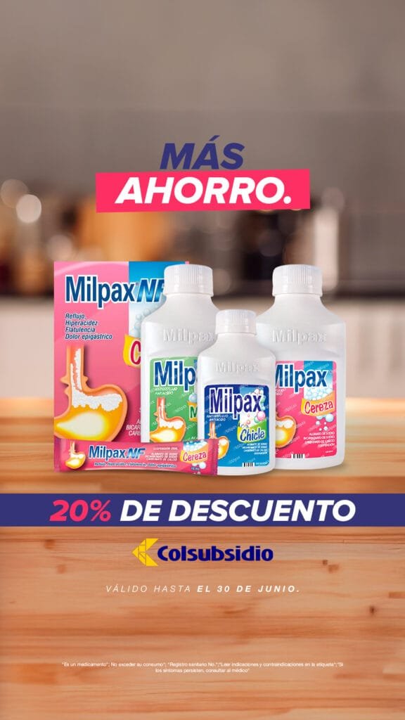 Milpax – Producto para el alivio del reflujo y la acidez