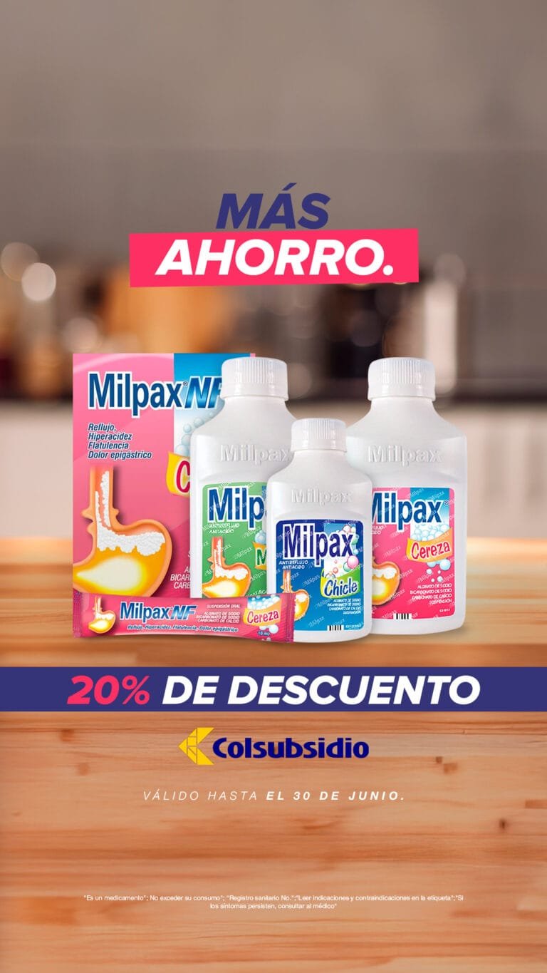 Milpax – Producto para el alivio del reflujo y la acidez